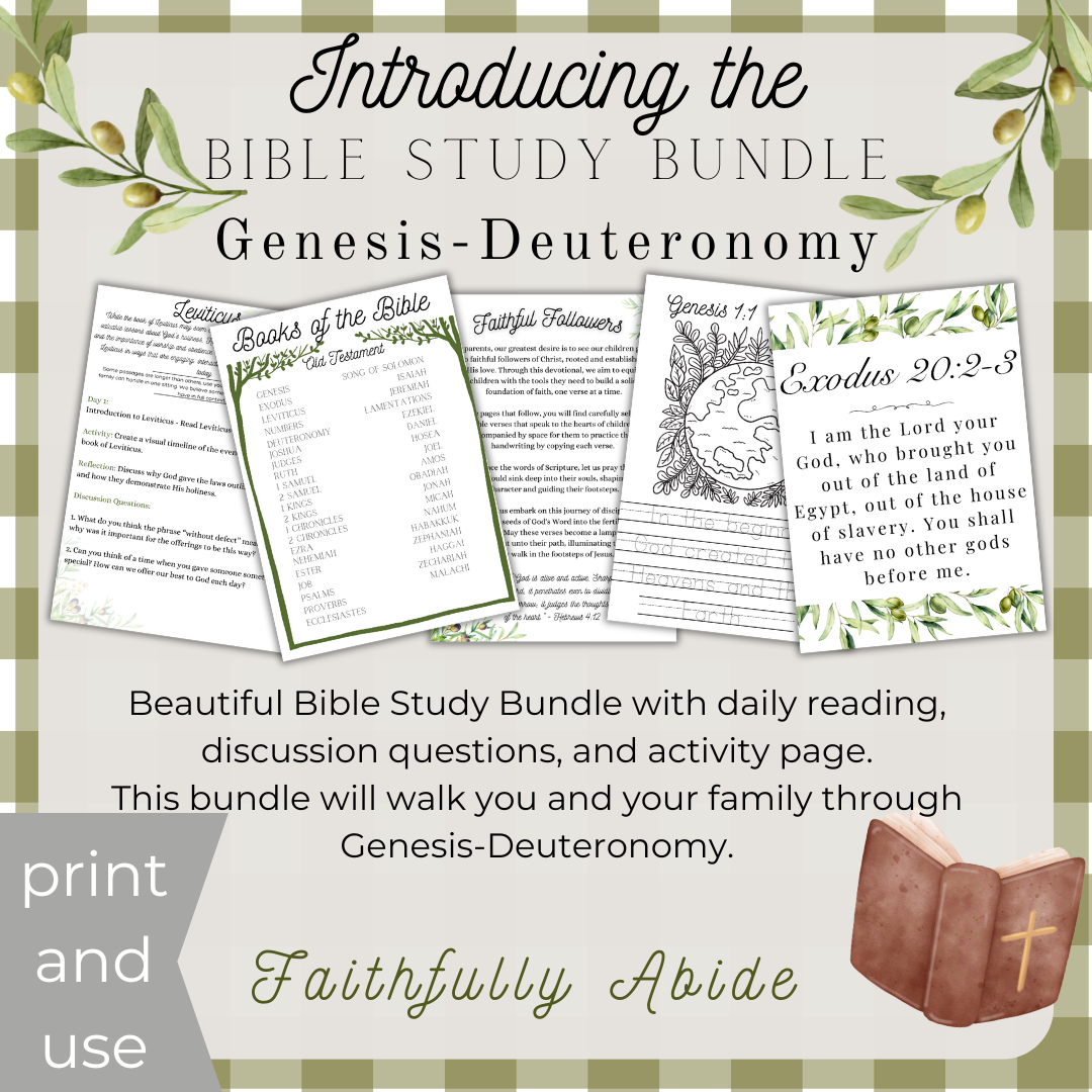 Bible Creation Story Lesson and Activities for Kids - Faithfully Abide ...