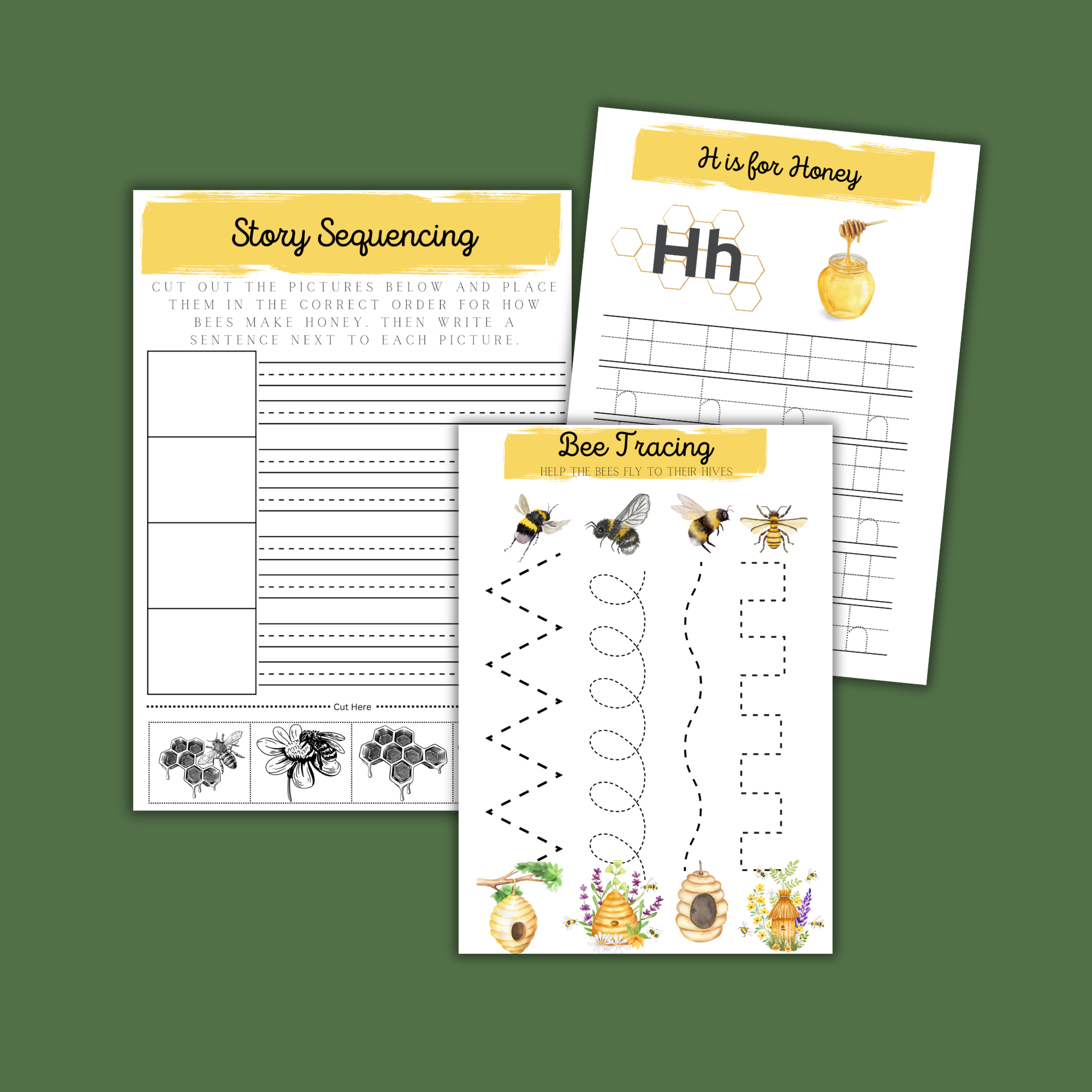 Printable Honey Bee Worksheets and Activities for Kids - Faithfully ...